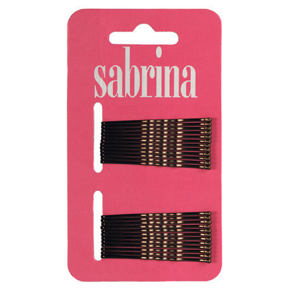 Sabrina Bobby Pins Bronze 24 per Card | Hair & Beauty World