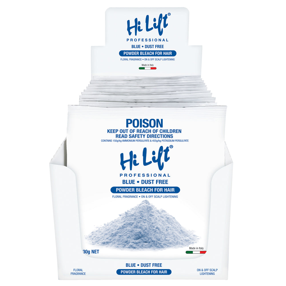 Hi Lift Bleach Blue Sachet 30g (12 Sachets per Display) | Hair & Beauty ...
